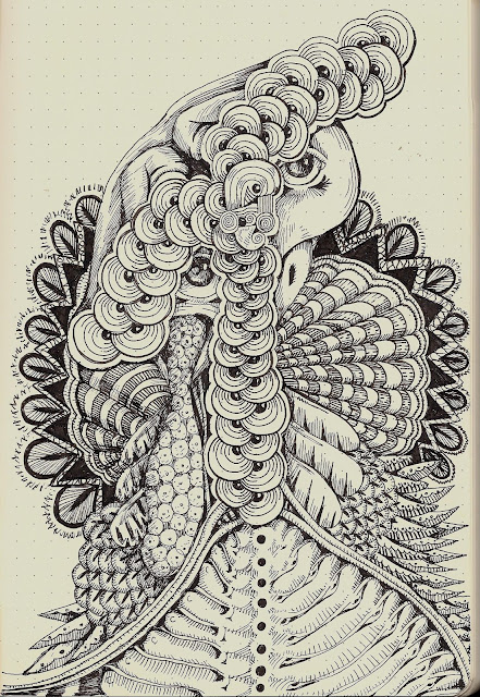 Turkey Day #zentangle – Life Imitates Doodles