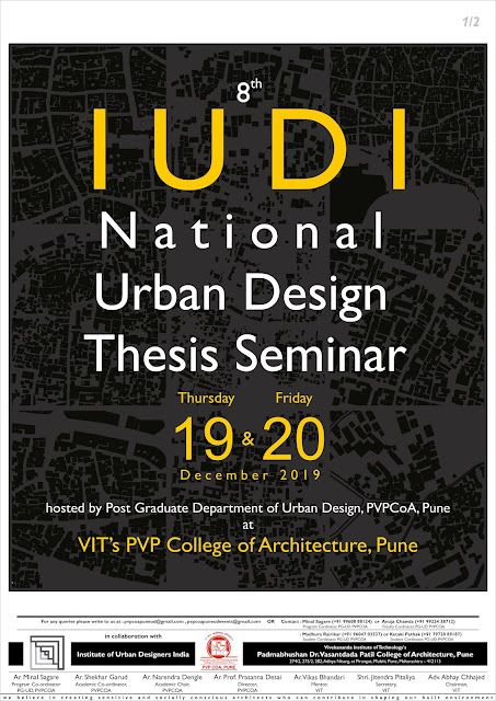 PVP College of Architecture, Pune.: 8th IUDI National Urban Design ...