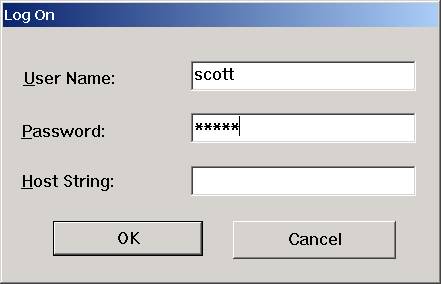 Logging into SQL * Plus