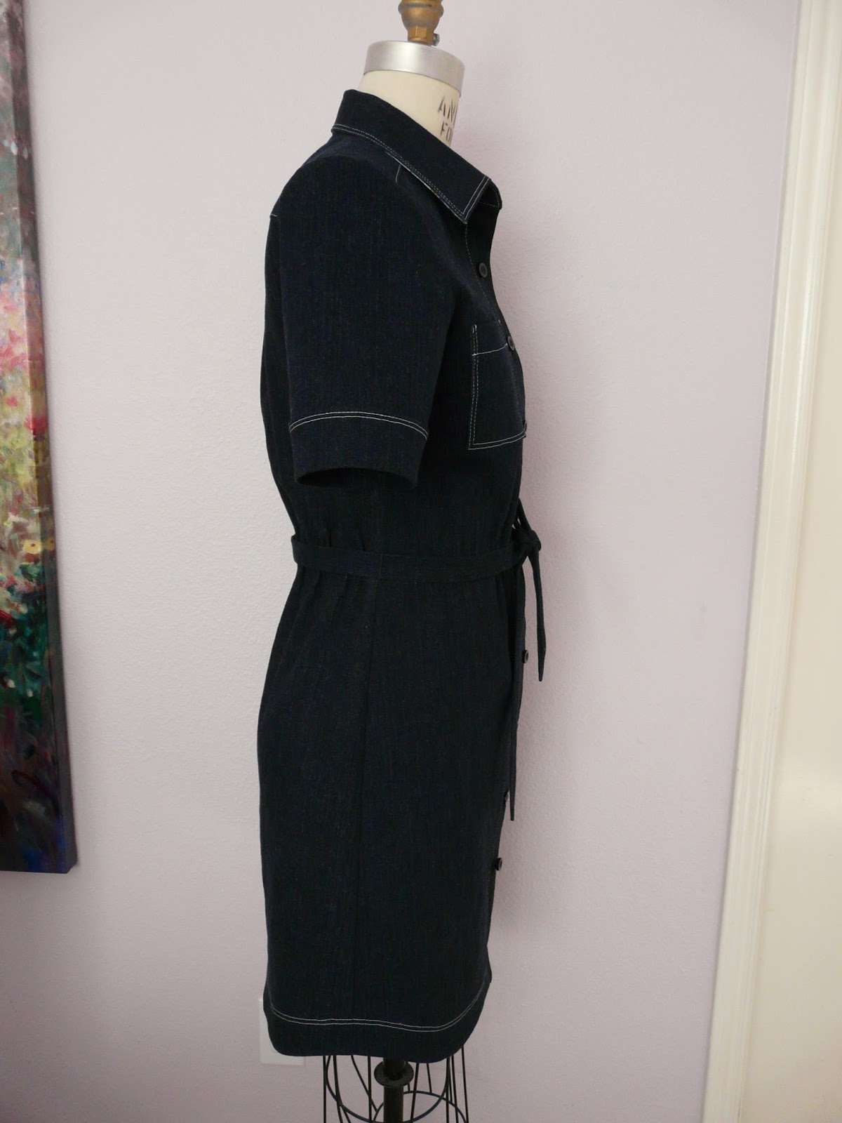 Amanda's Adventures in Sewing: Simplicity 8014 - Denim shirtdress w ...