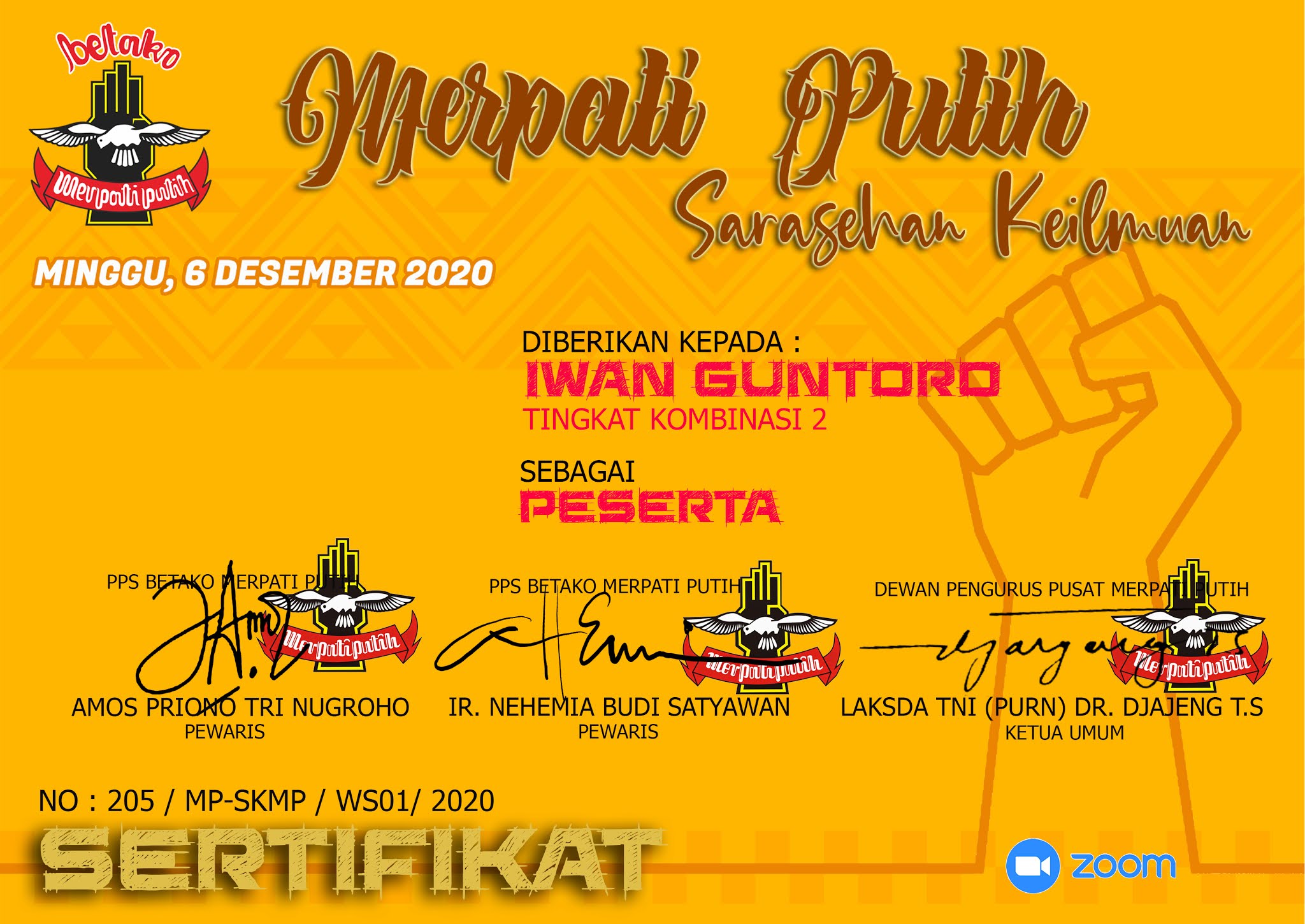 Kegiatan PPS Betako Merpati Putih Tingkat Nasional Yang Diikuti DPC ...