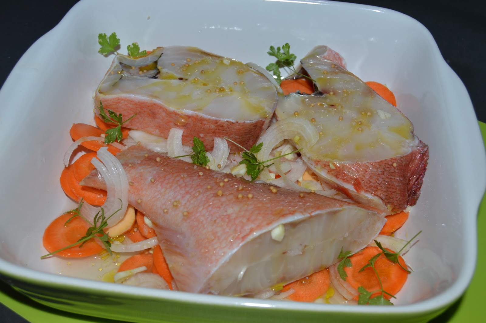 Bimby & Sabores da Vida: Puré de Brócolos com Red Fish Assado no Forno