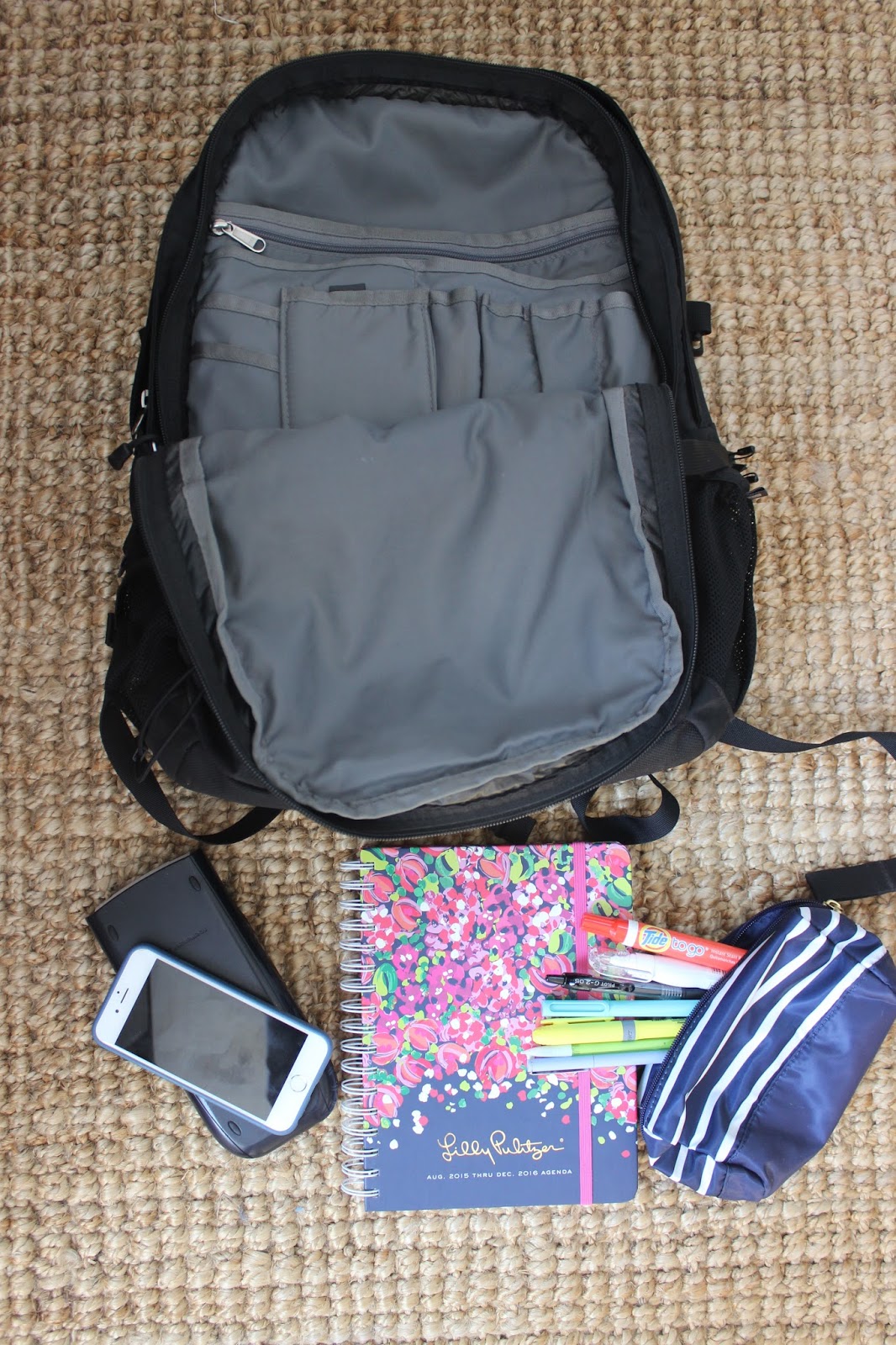 Preppy by the Sea: What's In My Backpack