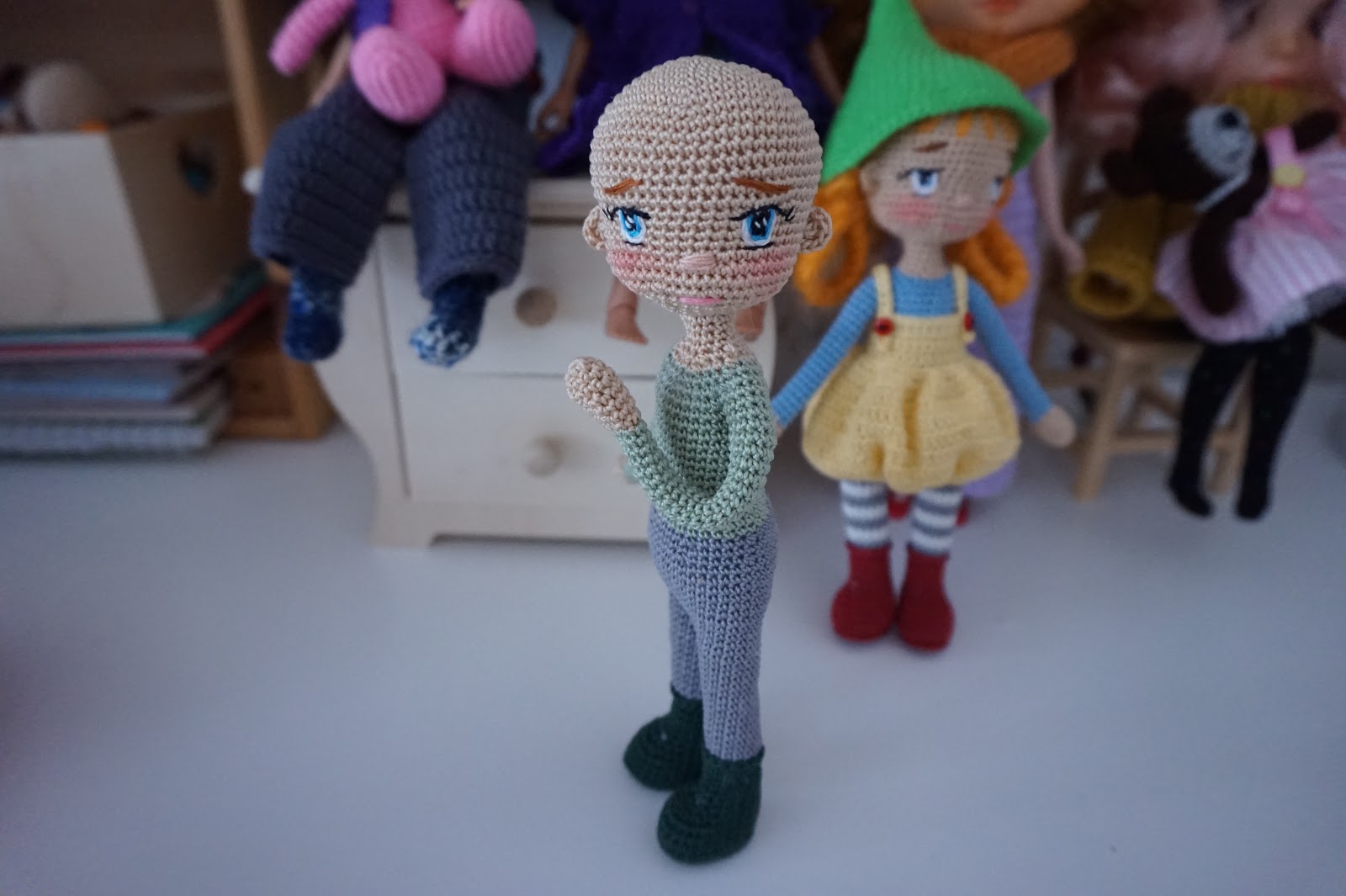 Art doll head crochet pattern