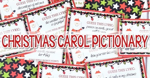 PRINTABLE Christmas Carol Pictionary - My Computer is My Canvas
