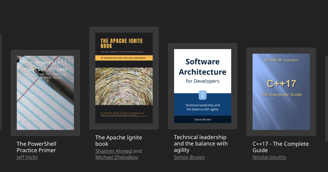 This week The apache Ignite book becomes one of the top books of leanpub