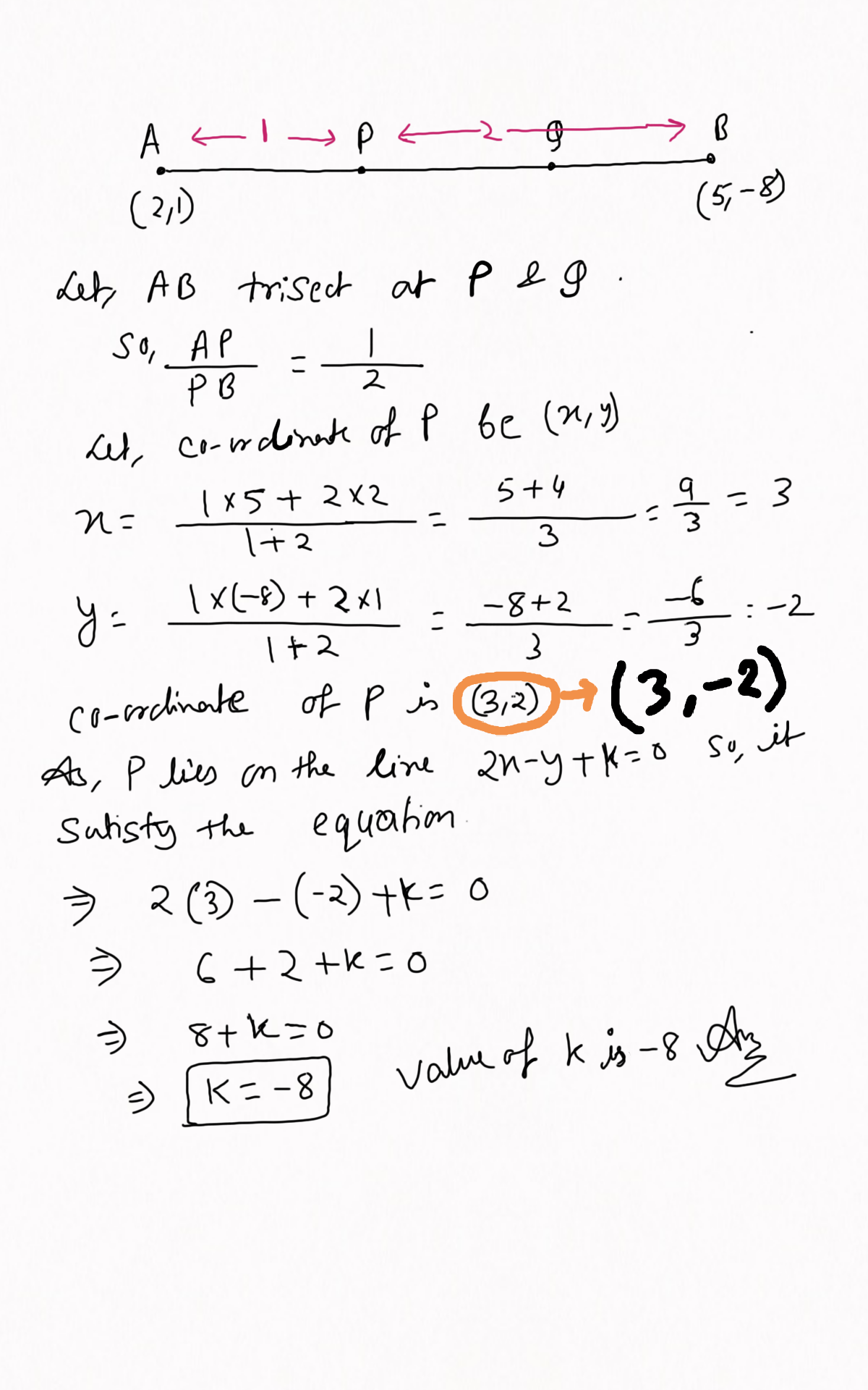 Update ANS The Line Joining The Points 2 1 And 5 8 Is Trisected update-ans-the-line-joining-the-points-2-1-and-5-8-is-trisected