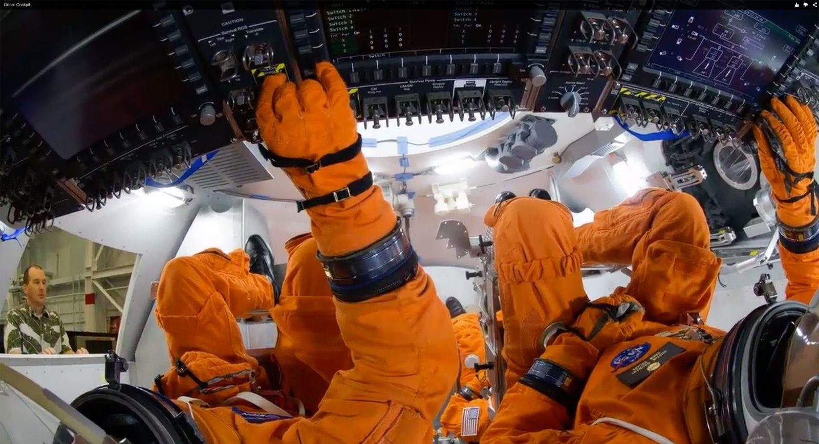 Orion cockpit layout