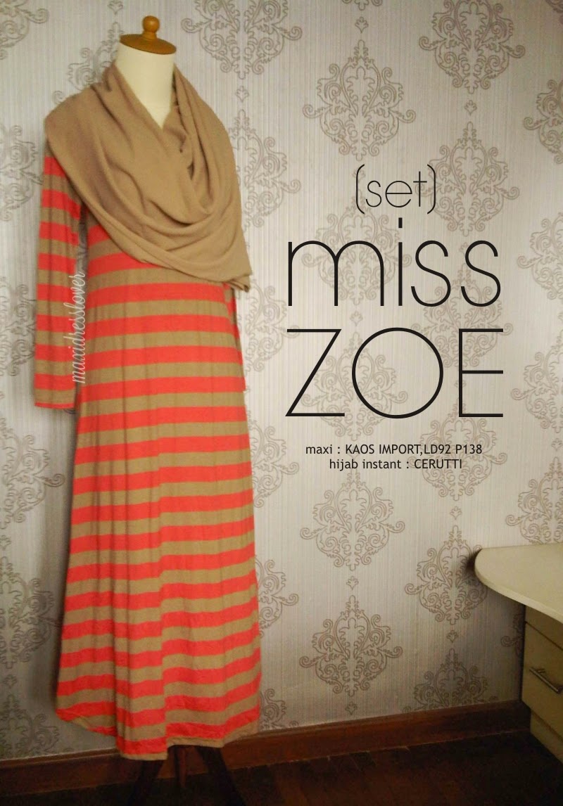 Miss Zoe SET - Orange Choc | Butik Maxidresslover
