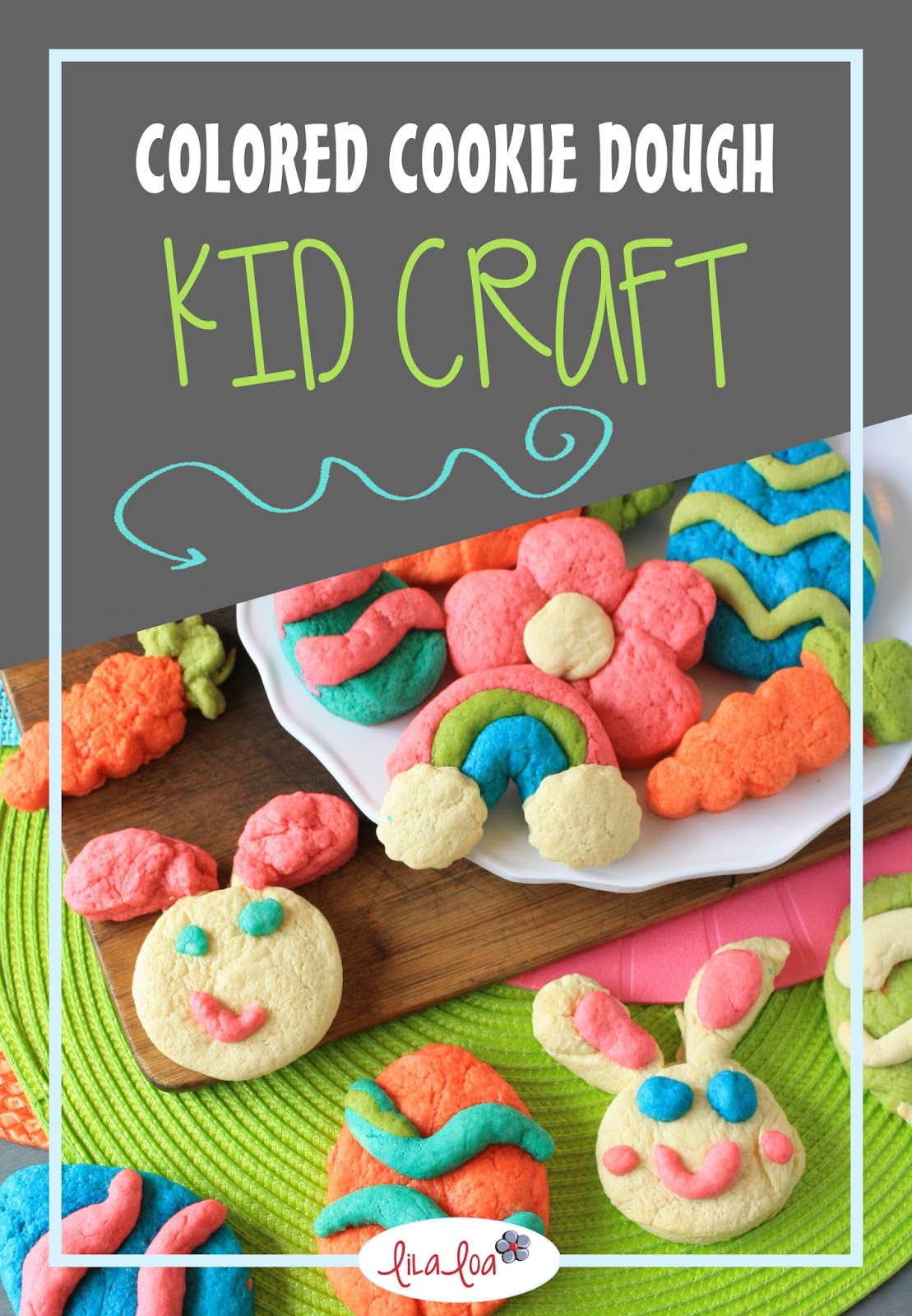 Kids Craft -- Colored Cookie Dough Sugar Cookies