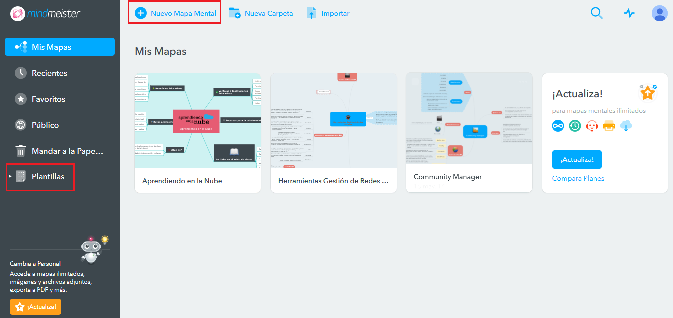 Mindmeister y los mapas conceptuales