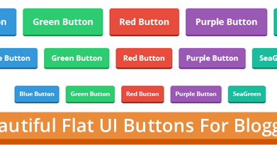 How To Add Beautiful Flat UI Buttons in Blogger
