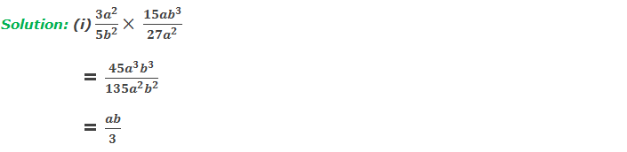 10 Math Problems: Multiplication and division of algebraic fractions