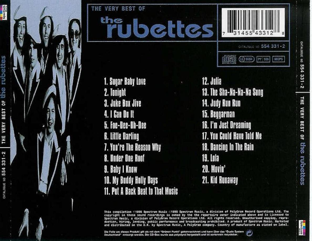 tornadosingles: The Rubettes - The very best of 1