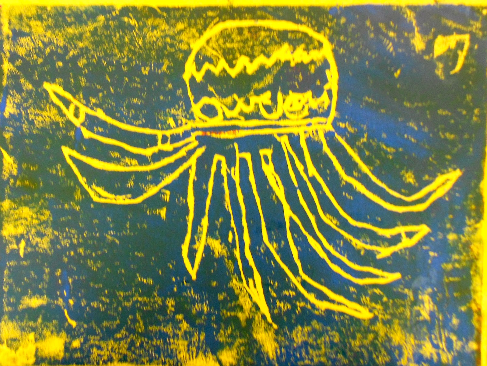 Art. Eat. Tie Dye. Repeat.: 3rd Grade Sea Creature Prints
