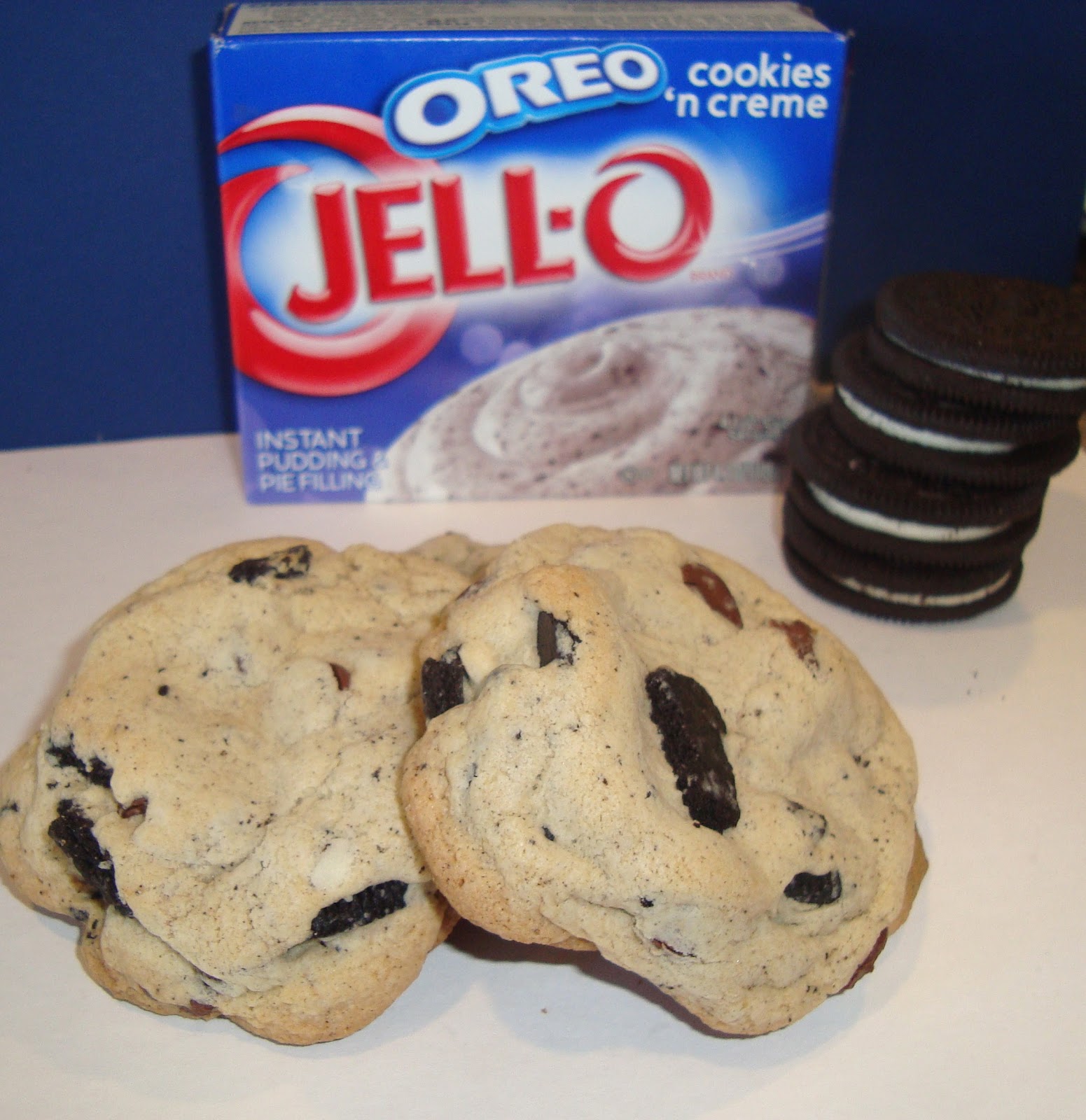 Triple Oreo Pudding Cookies ~ Dip it in Chocolate