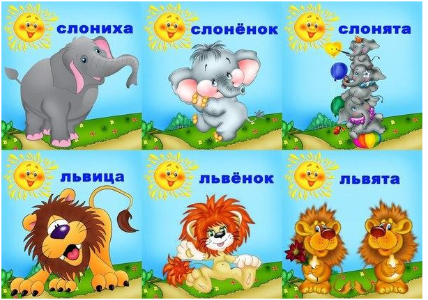 ПСИХОЛОГ.UA: Развивающая игра "Чей детеныш?"