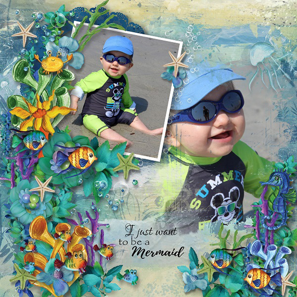 SEKADA DESIGNS: Mermaid Tales layouts inspiration