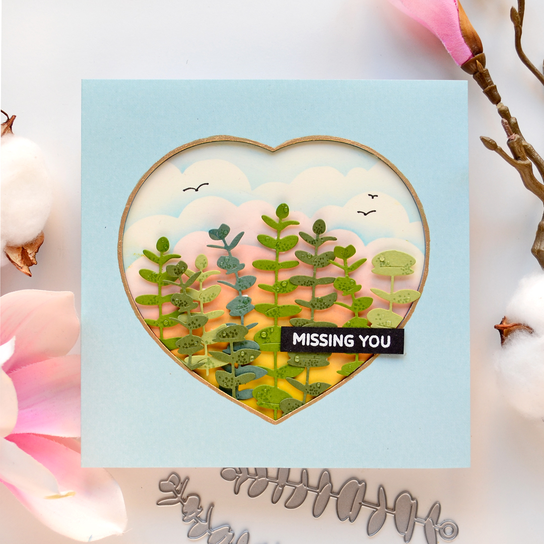 Floral Heart Cards with Claina Palmer dies ~ Favorite things by Galachko