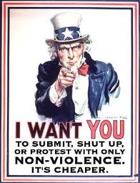 Paz II: American UNCLE SAM Peace Poster Image