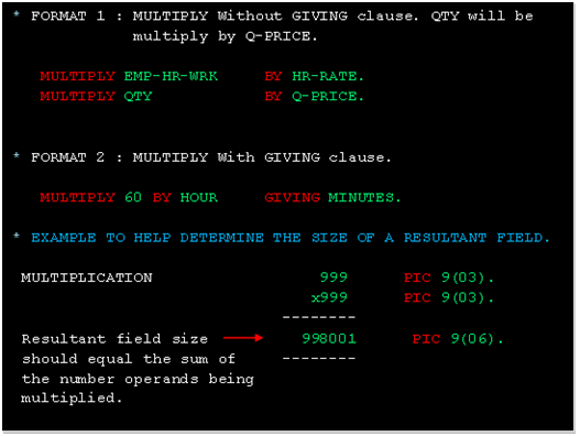Mainframe Forum: COBOL Multiply Statement: Syntax, Examples, and Best ... Mainframe Forum: COBOL Multiply Statement: Syntax, Examples, and Best ...