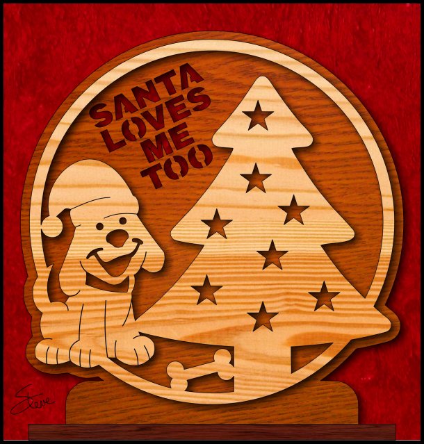 Scrollsaw Workshop: Santa Loves Me Too Scroll Saw Pattern.