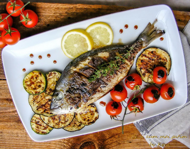 Ce si cum mai gatim: Dorada in stil mediteranean cu legume la gratar