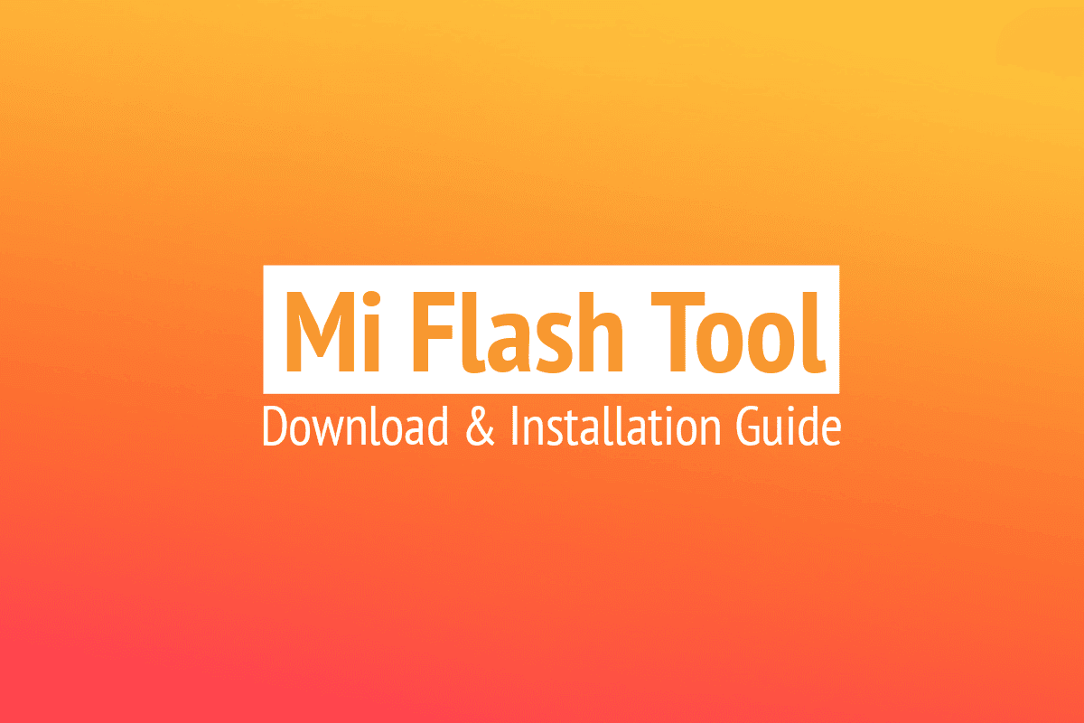 How to flash using mi flash tool - nolfamber