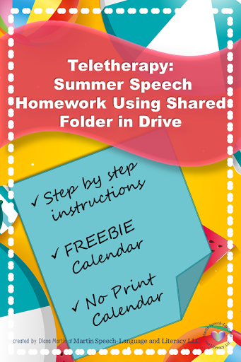 Martin Speech-Language and Literacy LLC: Teletherapy: Summer Speech ...