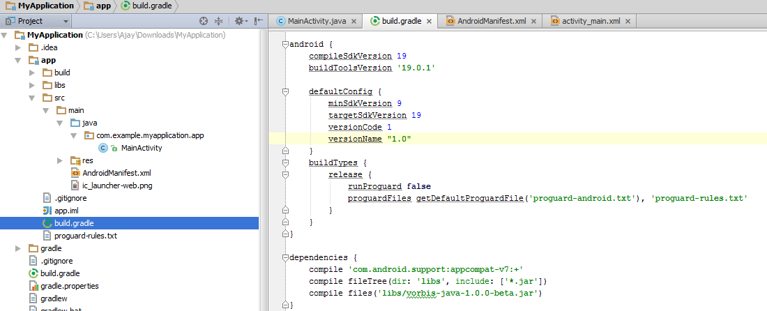How to change Android version and code version number?