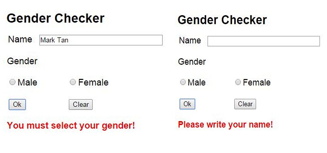 Free Programming Source Codes And Computer Programming Tutorials Gender Checker In Javascript 0114