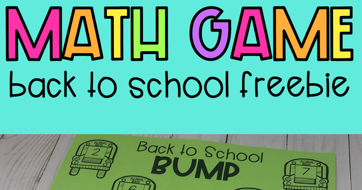 Back to School Math Game Freebie | A Sunny Day in First Grade