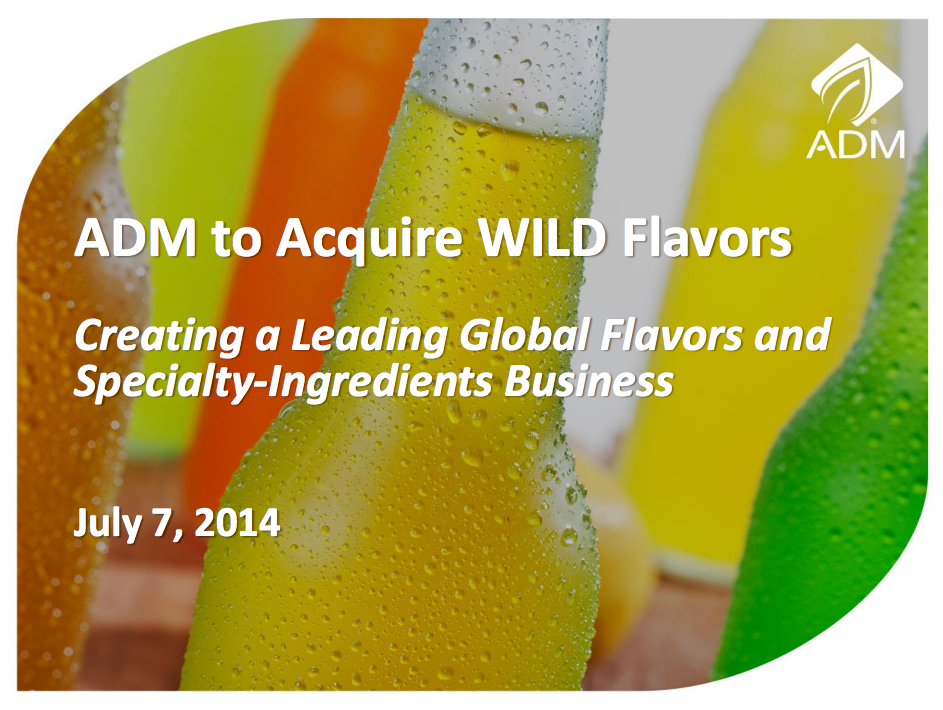Cade aprova operação entre ADM, Wild Flavors e WDI ~ Fusões & Aquisições