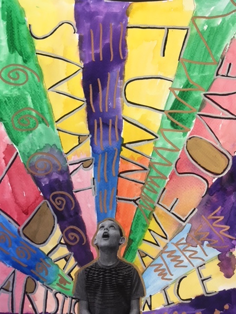 Center School Art: Character Trait Self Portraits