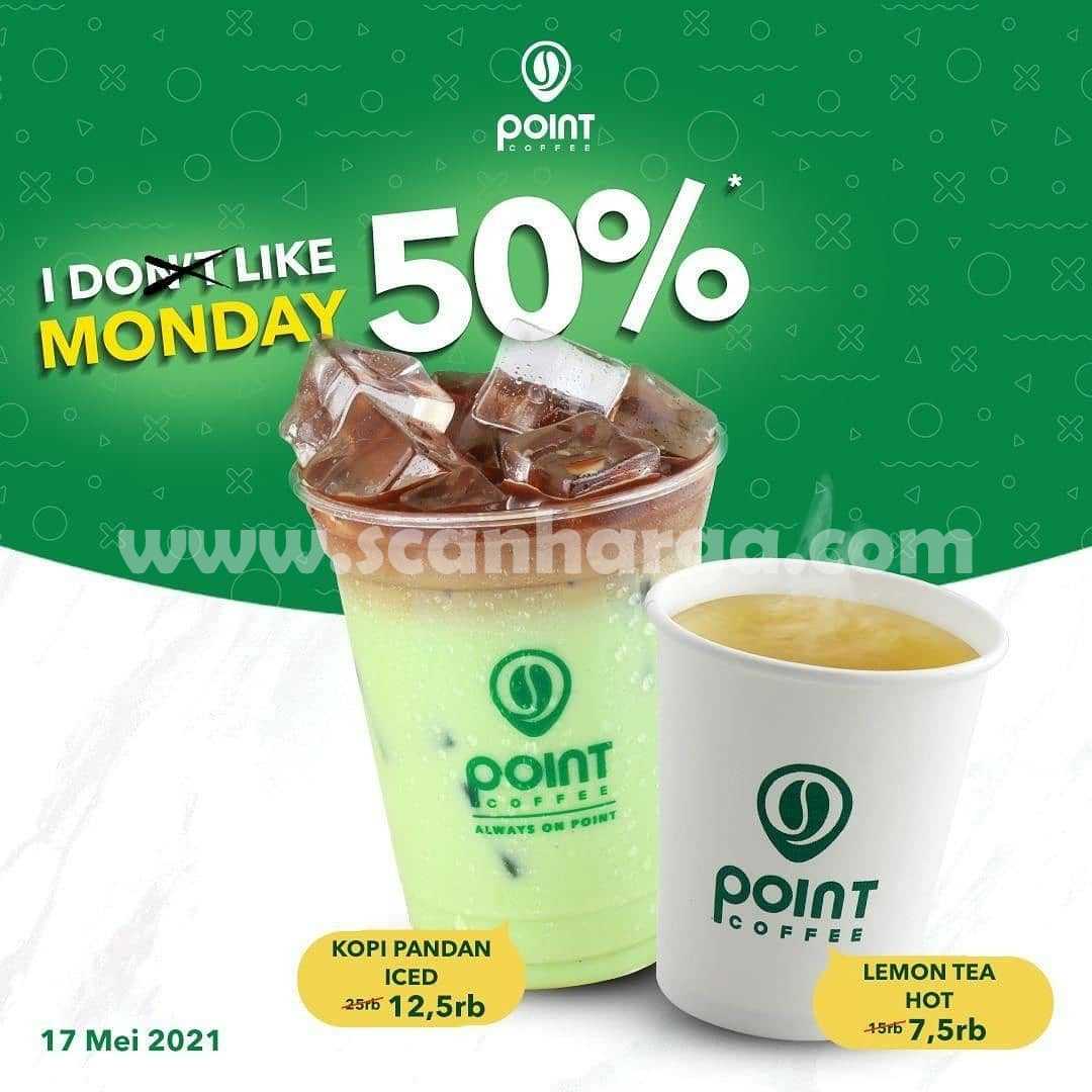 Point Coffee Promo I Like Monday Tiap Senin Diskon 50% | scanharga