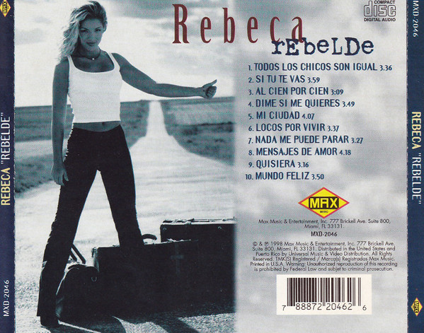 advisorymusicnet.blogspot.com: CD Rebeca - Rebelde (1998)