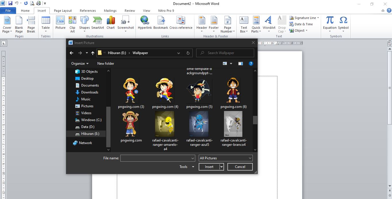 Cara Memasukkan Gambar (Insert Picture) atau Foto Di Microsoft Word ...