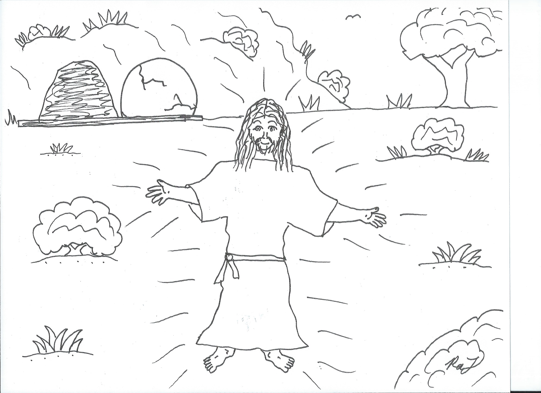 Robin's Great Coloring Pages: Resurrection of Jesus coloring pages for ...
