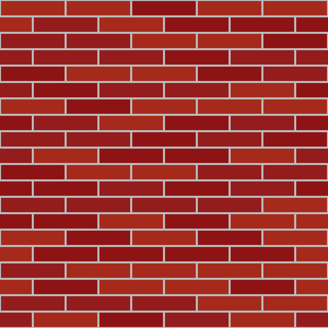 HIGH RESOLUTION TEXTURES: Seamless red brick diffuse colour