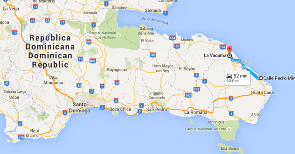 De camino a Miches, Republica Dominicana