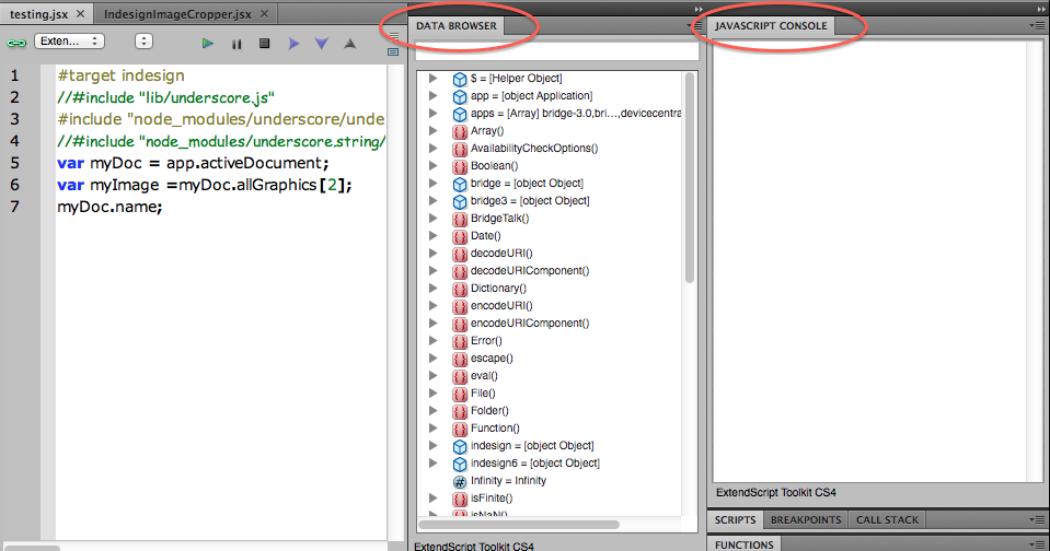 Adobe Indesign Automation through Javascript: ExtendScript Toolkit