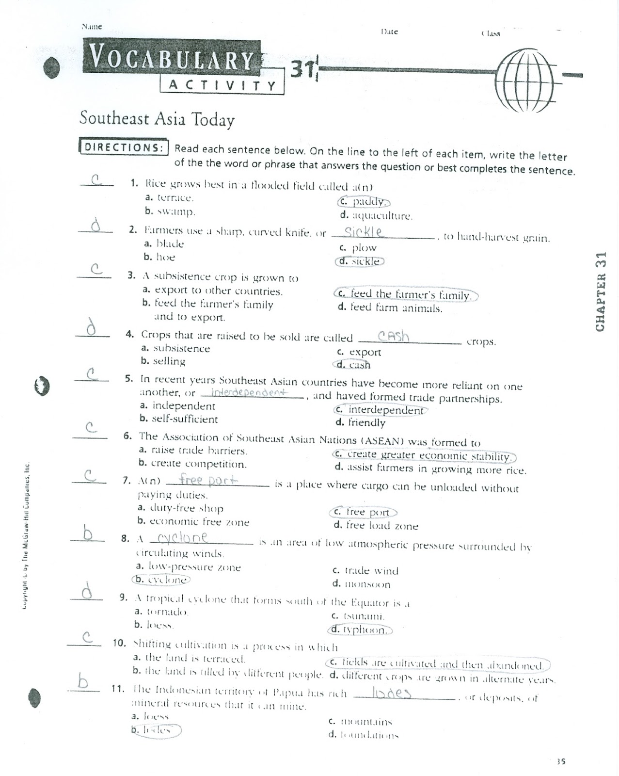 Mr. E's World Geography Page: World Geography 2018 - Chapter 31 - Human ...