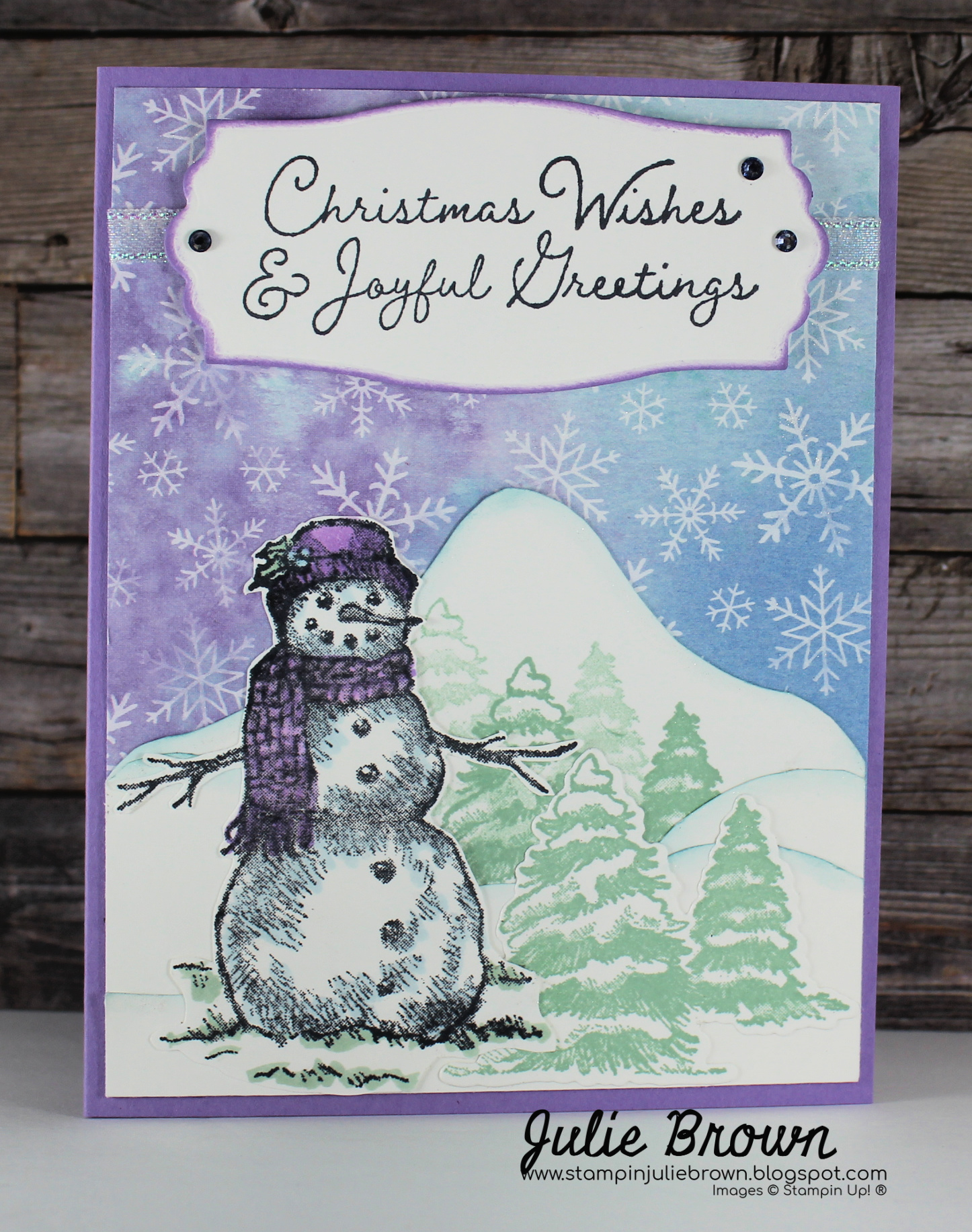Julie's Creative Stamping: Snow Wonder by Stampin UP® "Winter wonderland"