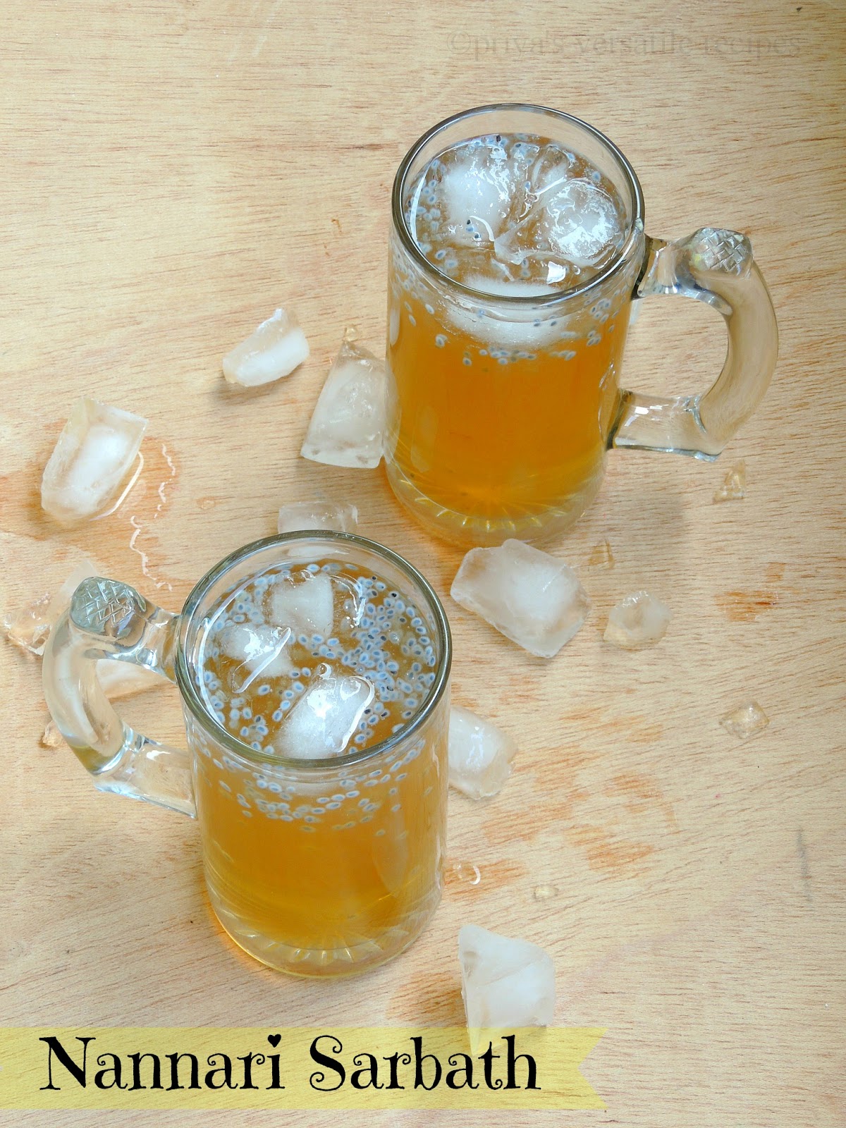 Priya's Versatile Recipes: Nannari, Badam Pisin Sarbath/Sarasparilla ...