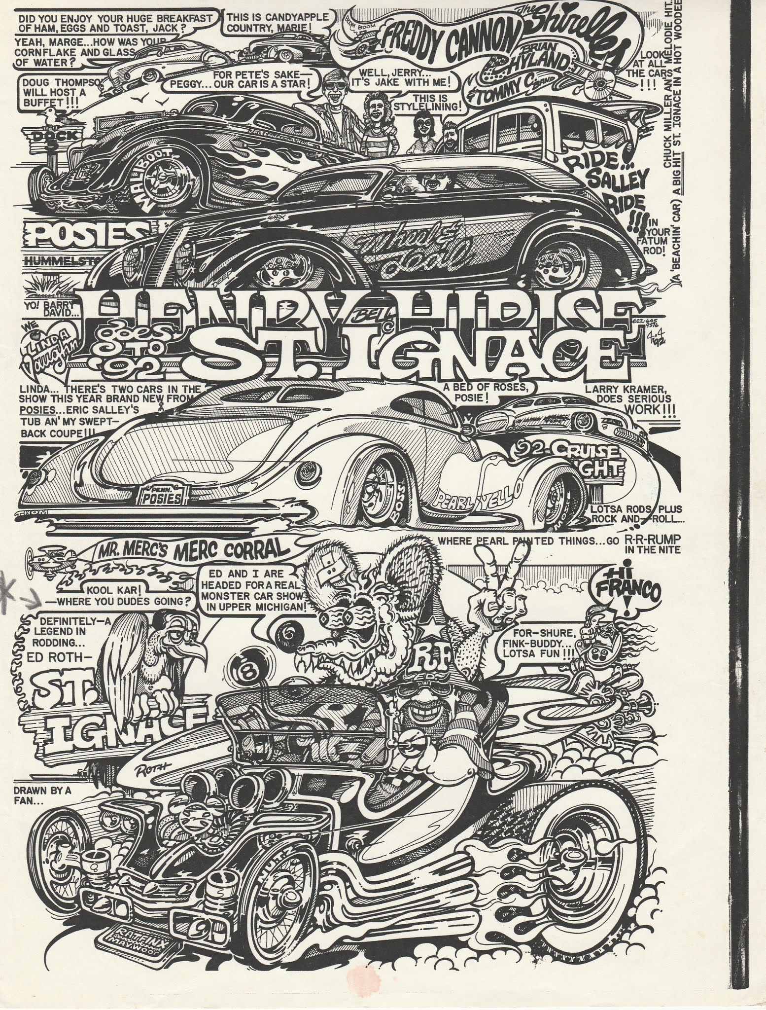 The art of Dave Bell. Auto cartoonist extraordinaire