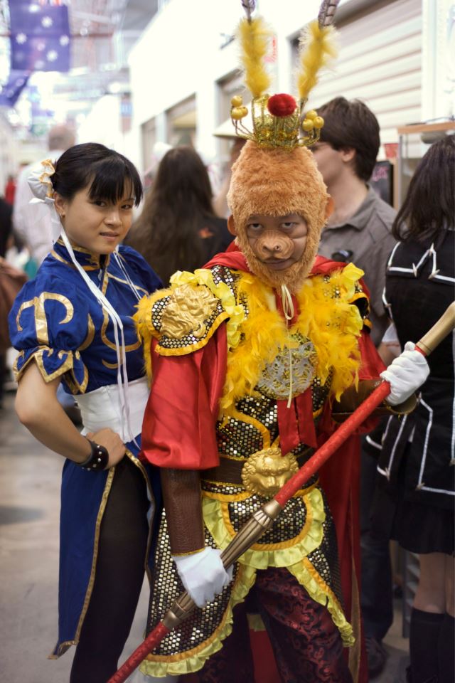 Monkey King cosplay: Monkey King cosplay at Yobe Shop grand opening