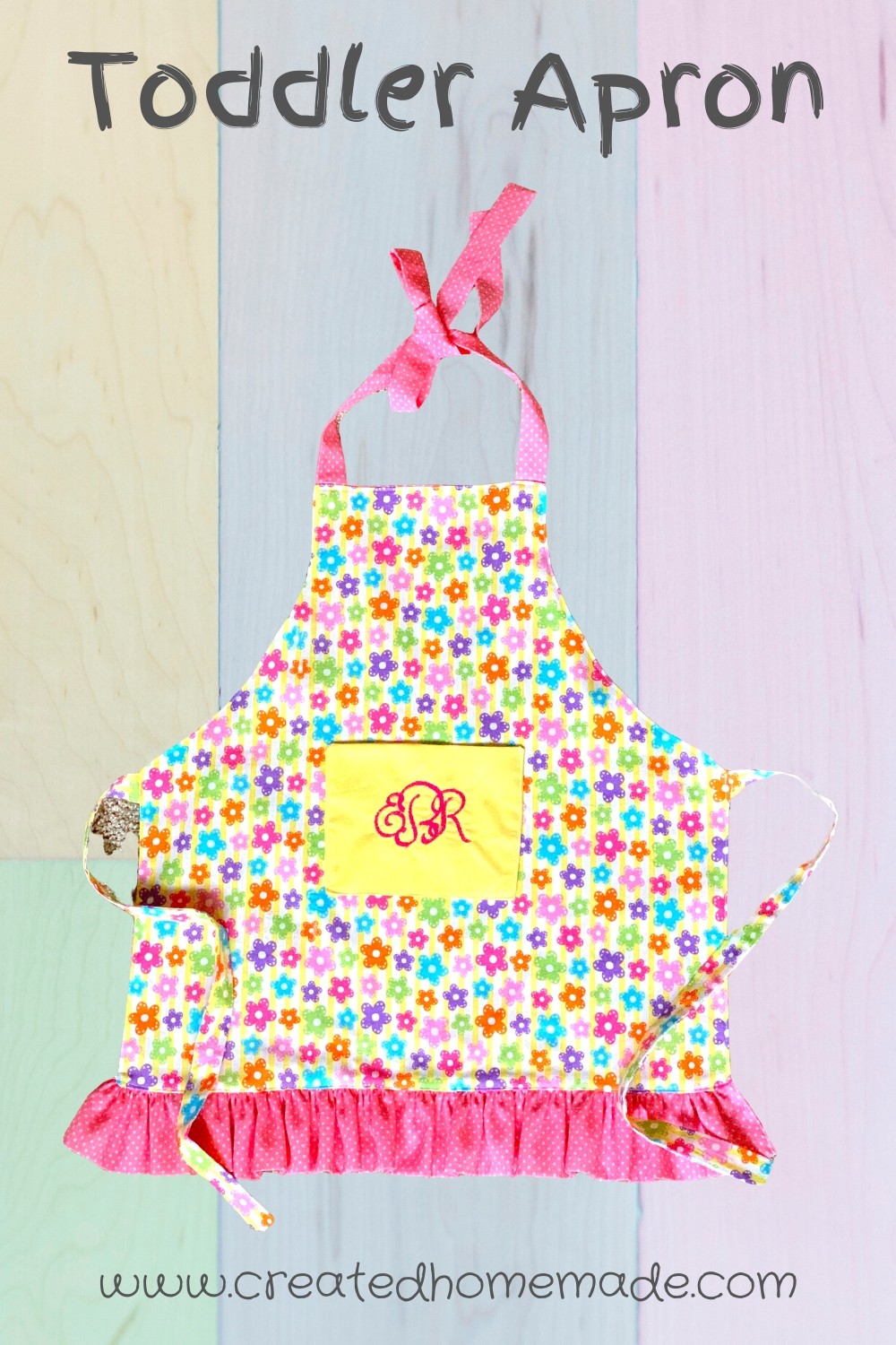 Toddler Apron From Fat Quarters - Created Homemade