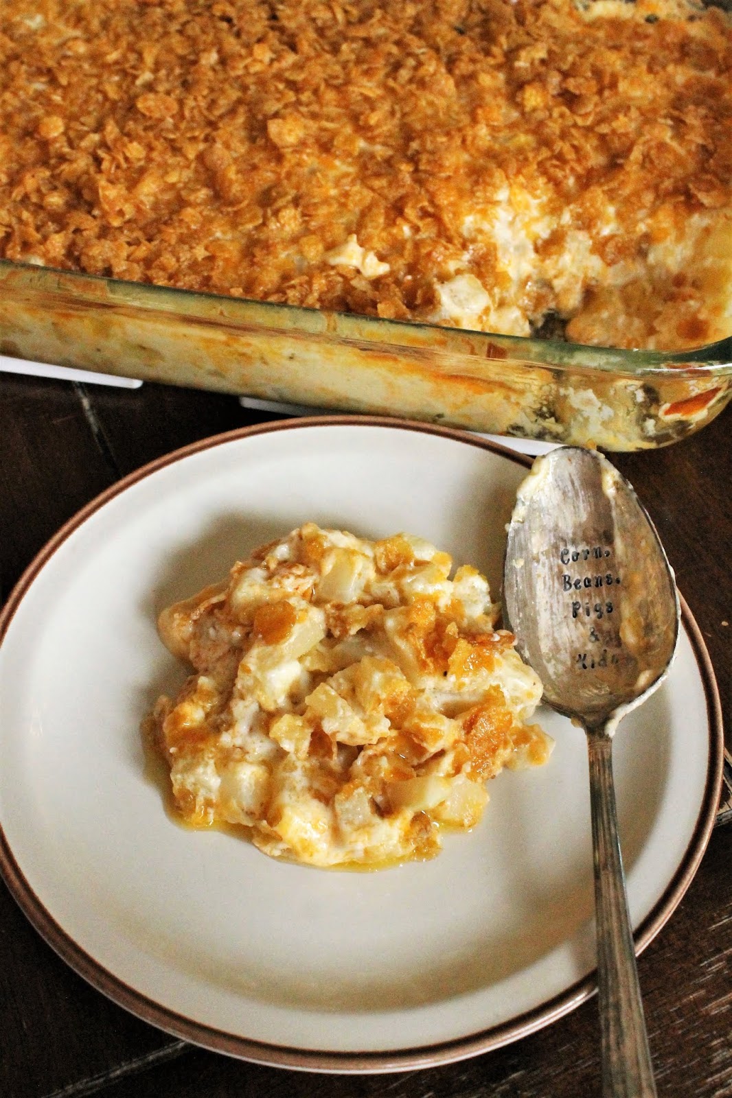 Corn, Beans, Pigs and Kids: Comfort Food Classic - Cheesy Hashbrown ...