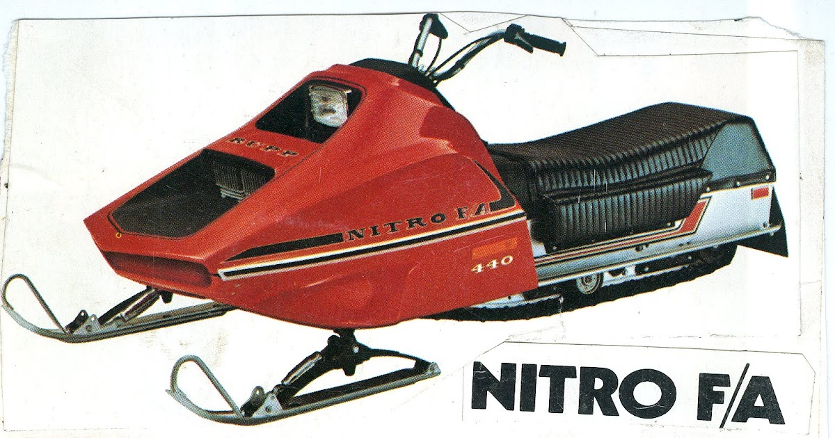 CLASSIC SNOWMOBILES OF THE PAST: 1975 RUPP NITRO FA SNOWMOBILE