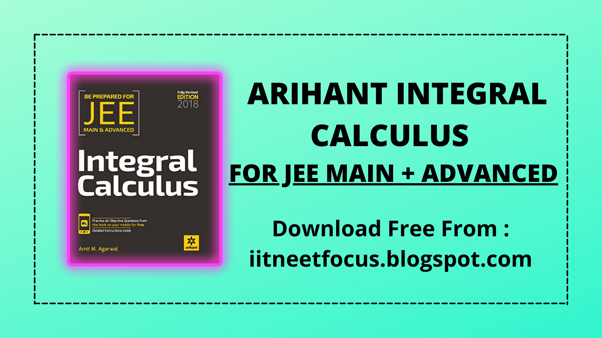 [PDF] Download Arihant Integral Calculus for JEE Main and Advanced